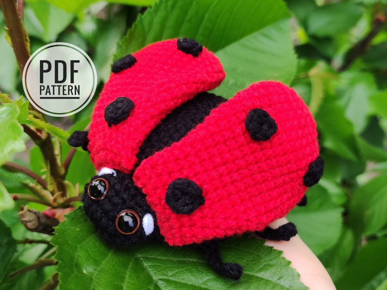 Ladybug Crochet Pattern, Amigurumi Litlle Ladybug Pattern, Cute Crochet ...