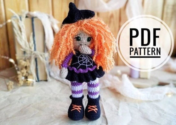 Halloween Witch Crochet Pattern Cute Witch Pattern - Etsy
