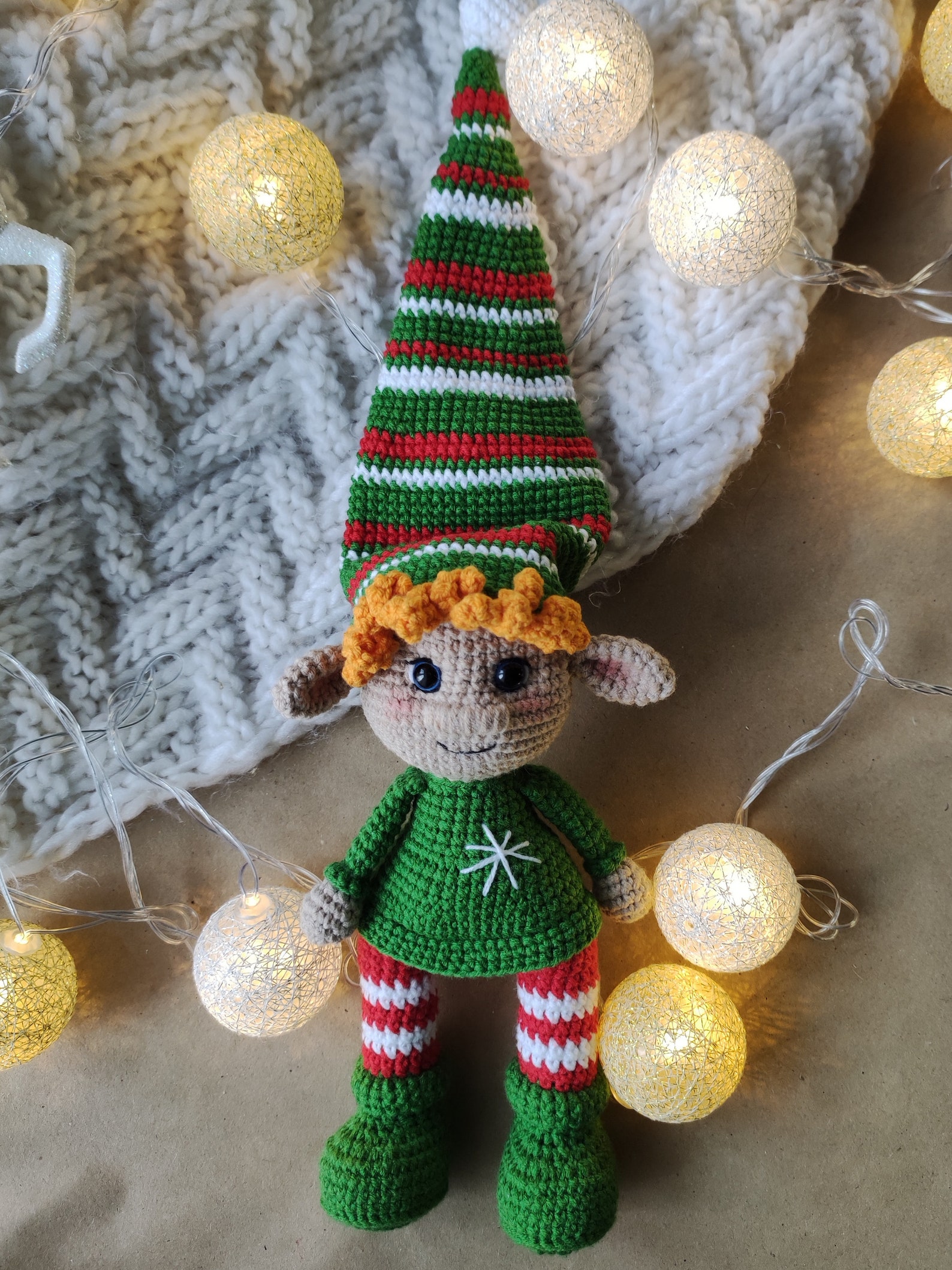 Christmas Elf Crochet Pattern Little Santa's Helper - Etsy