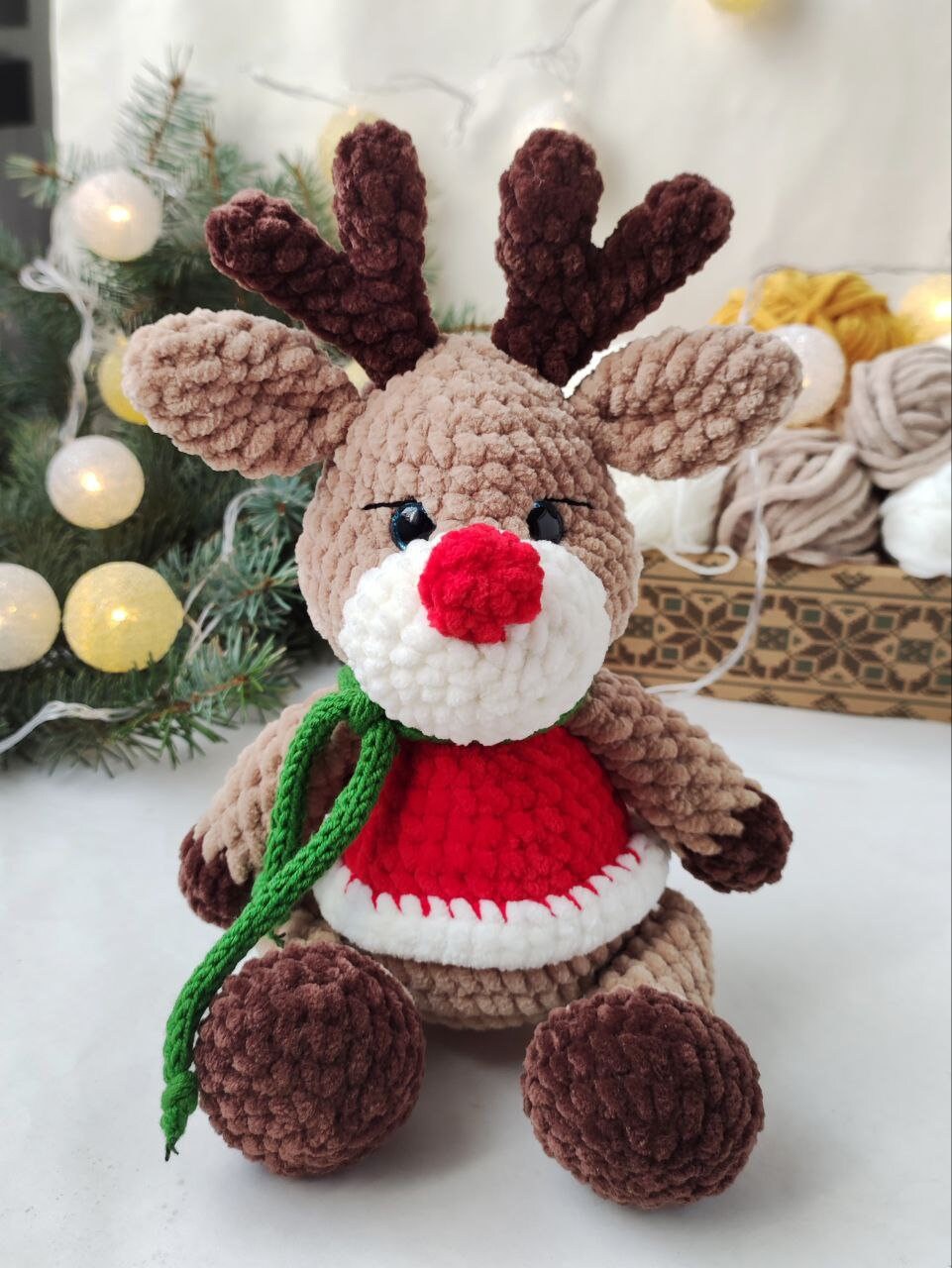 Christmas DEER Crochet Pattern Amigurumi Reindeer Pattern - Etsy