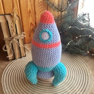 Rocket Crochet Pattern, Amigurumi Spaceship Pattern Pdf-rocket Toy ...