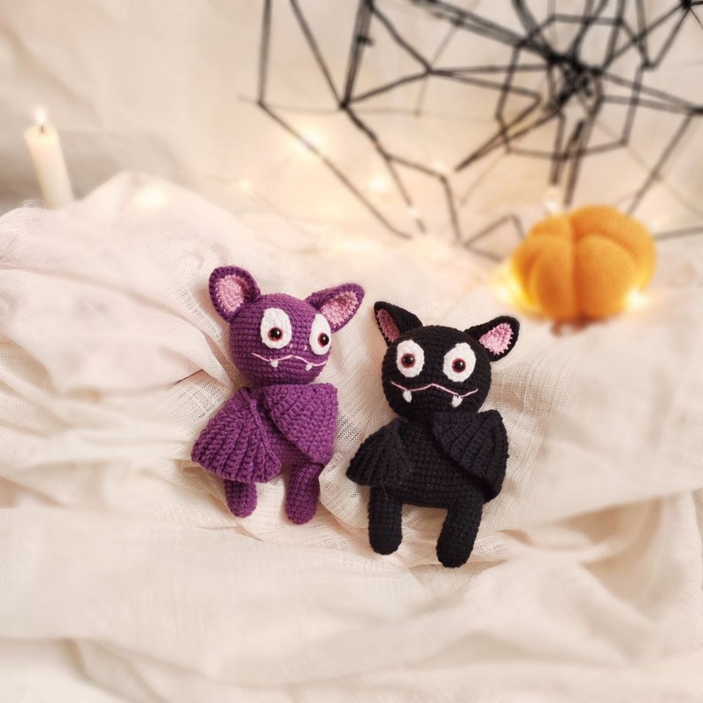 Bat Crochet Pattern, Amigurumi Bat Pattern, Baby Bat Pattern, Halloween ...