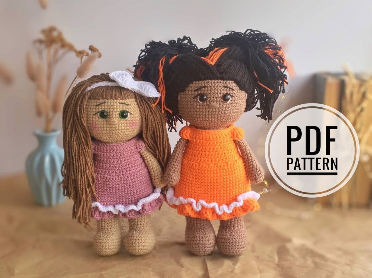 DOLL crochet pattern amigurumi stuffed doll crochet pattern | Etsy