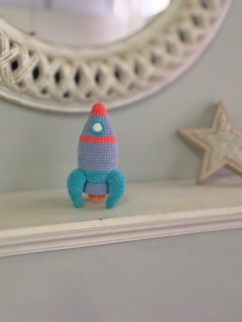 Rocket Crochet Pattern Amigurumi Spaceship Pattern Pdf-rocket - Etsy