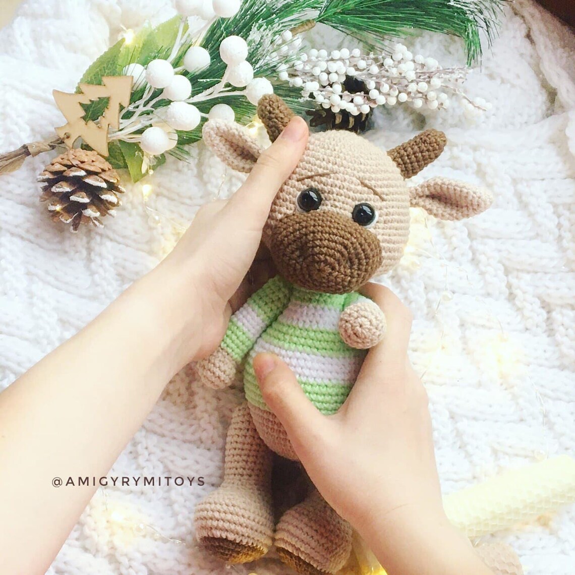 Amigurumi Crochet Bull Pattern Cow Crochet Pattern Farm - Etsy