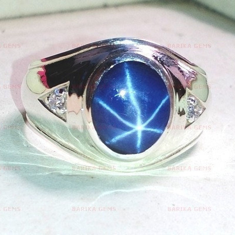 Mens Blue Linde Star Rings - Etsy