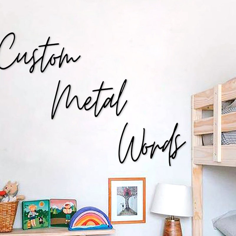 Metal Wall Words - Etsy