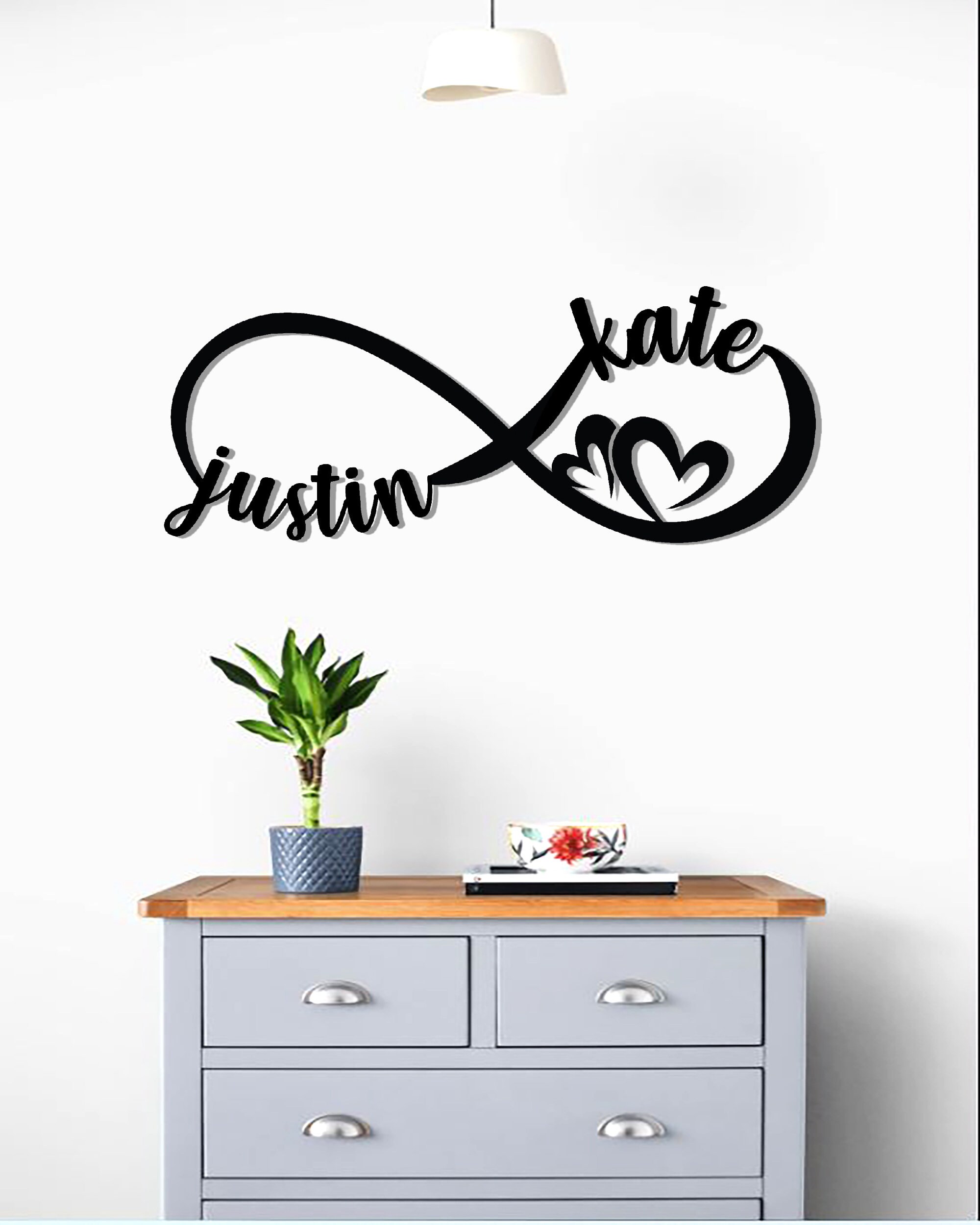 Infinity Sign Name Infinity Sign Containing Names Valentine - Etsy