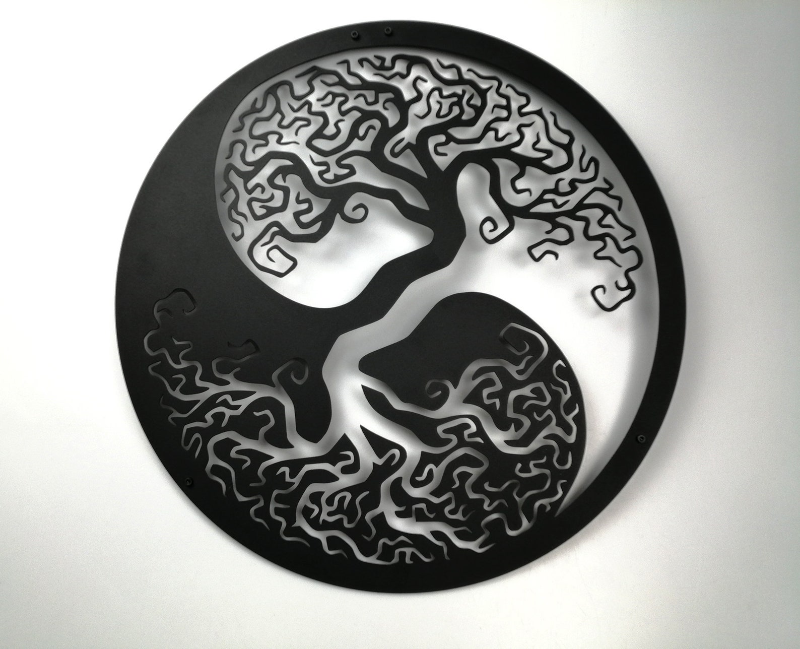 YİNG YANG Tree of Life Metal Sign Wall Decor Taoism Home - Etsy