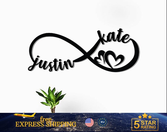 Infinity Sign Name Infinity Sign Containing Names Valentine | Etsy