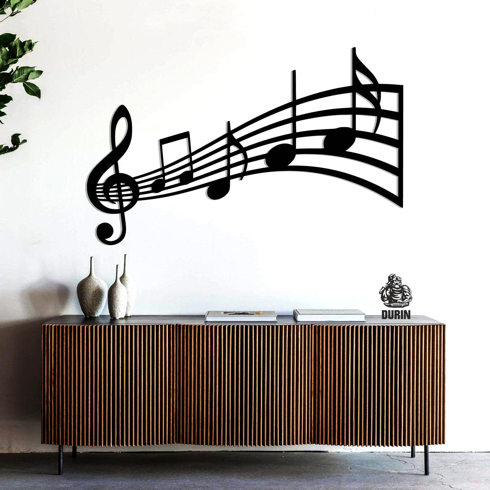 MUSIC NOTES METAL Wall Art Treble Clef Wall Decor Music - Etsy