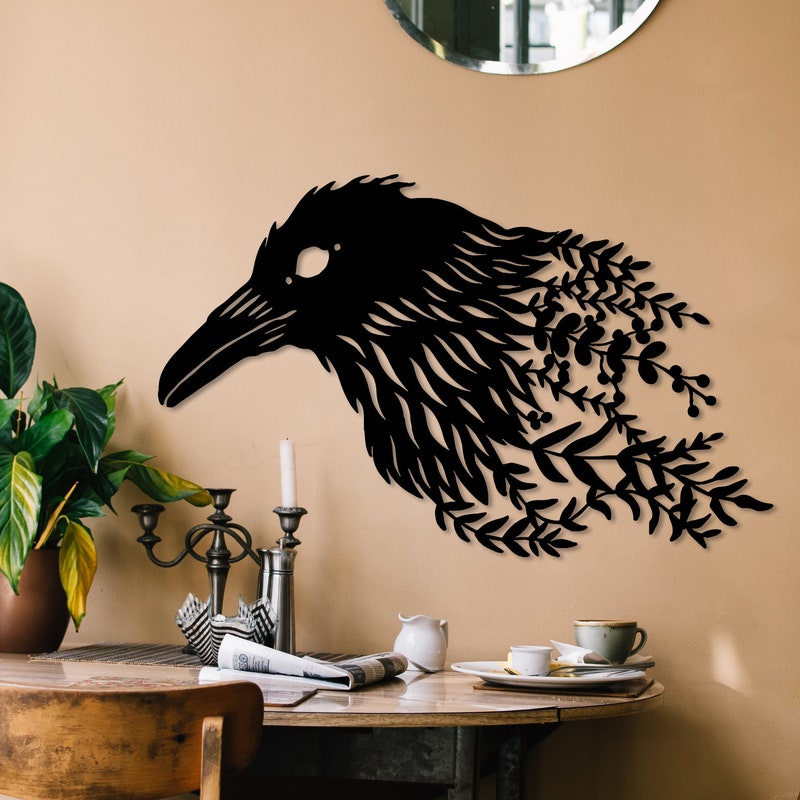 Raven Wall Decor - Etsy