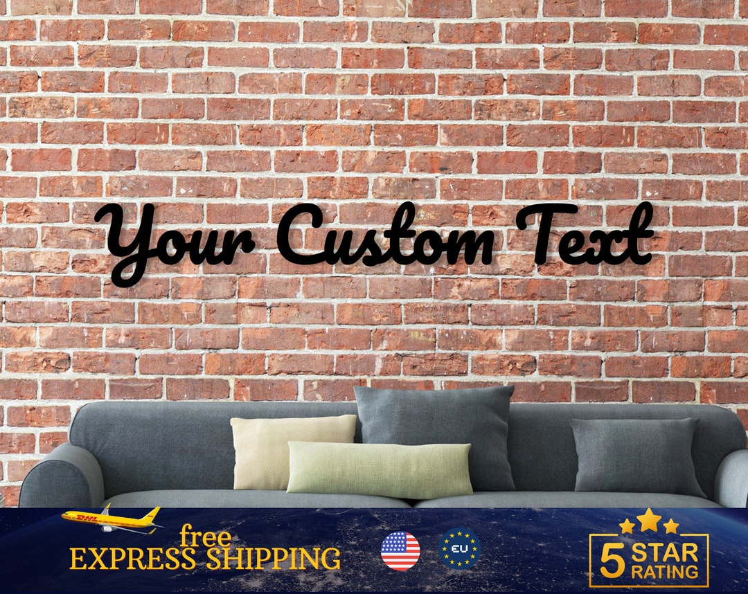 Metal Logo Sign Metal Wall Letters, Name Sign, Home Decor - Custom ...