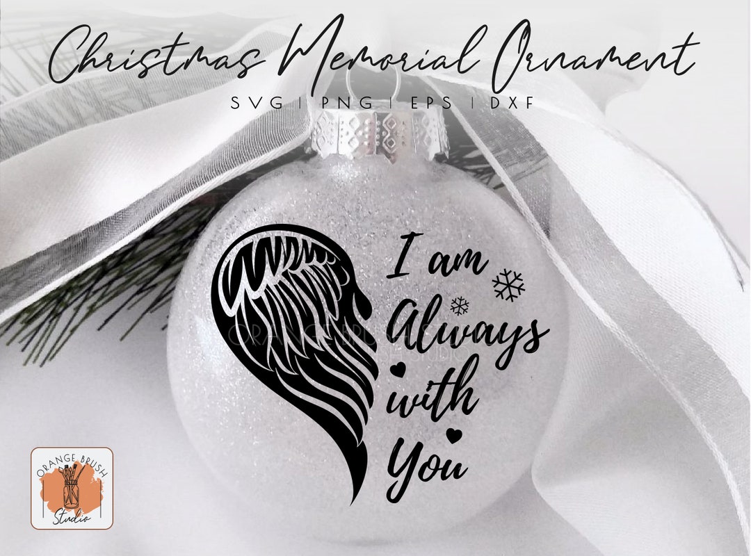 Christmas Memorial SVG for Cricut, Memorial Ornament SVG, in Loving ...