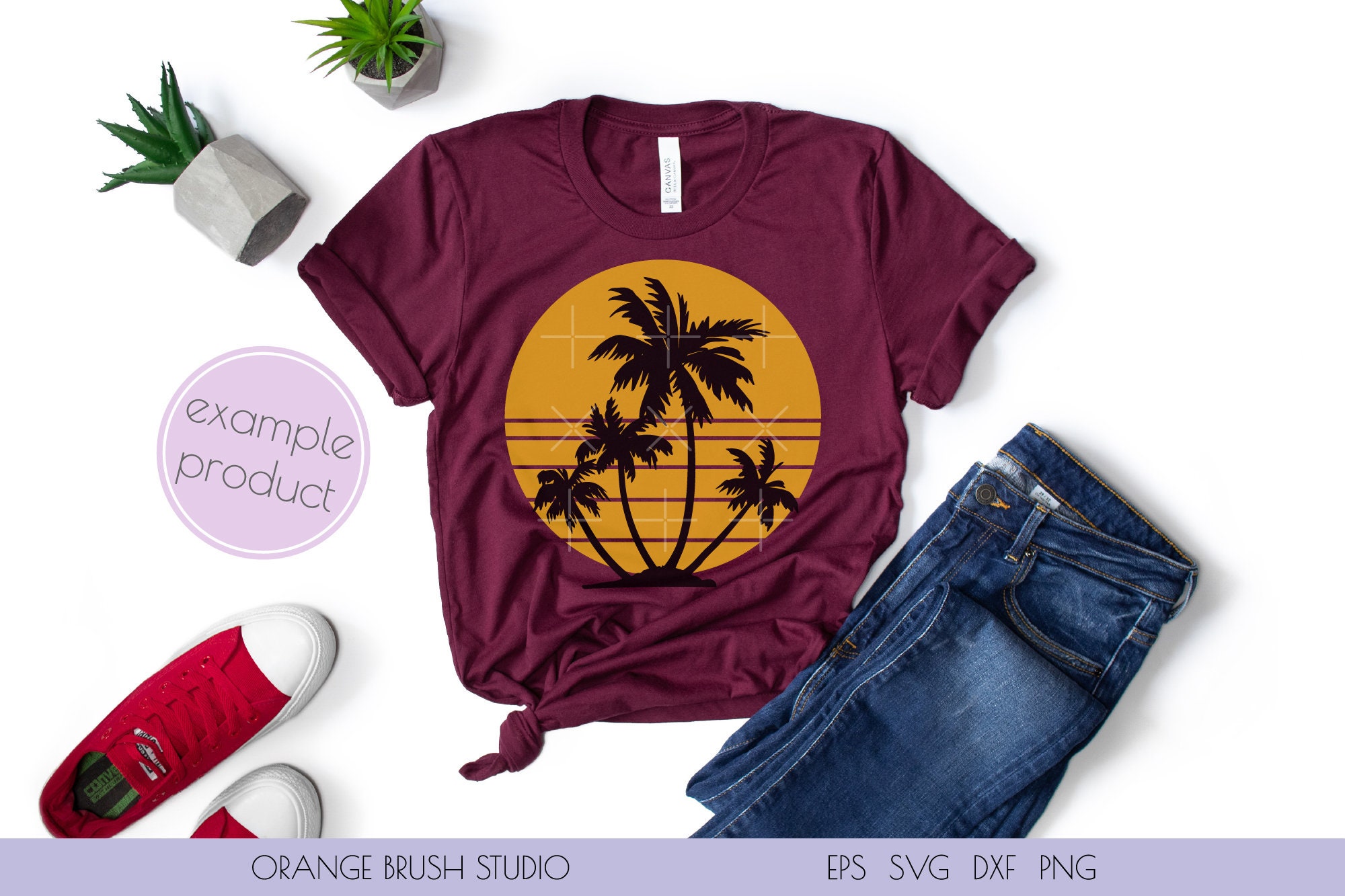 Retro Sunset Background SVG Bundle - 15 Designs for Summer Shirt ...