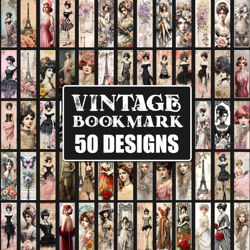 Vintage Bookmark - Etsy