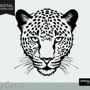 Leopard SVG Leopard Head Cut File Cheetah Svg for Shirt Design ...