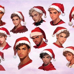 Christmas Male Clipart Bundle, Fashion Men Clipart. Man Clipart, Boy ...