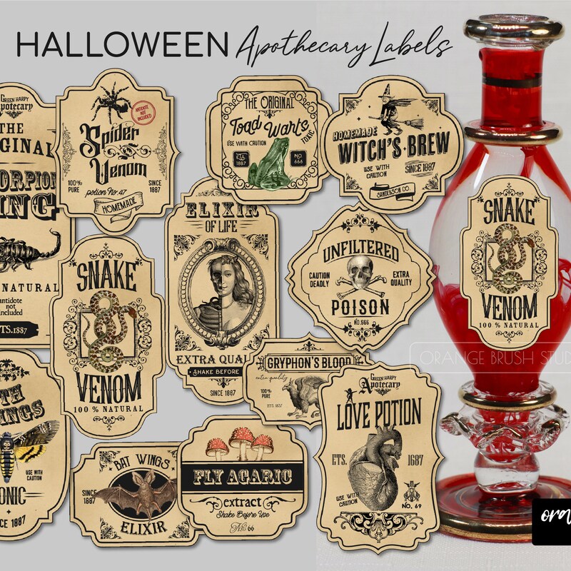 Potion Label Png - Etsy