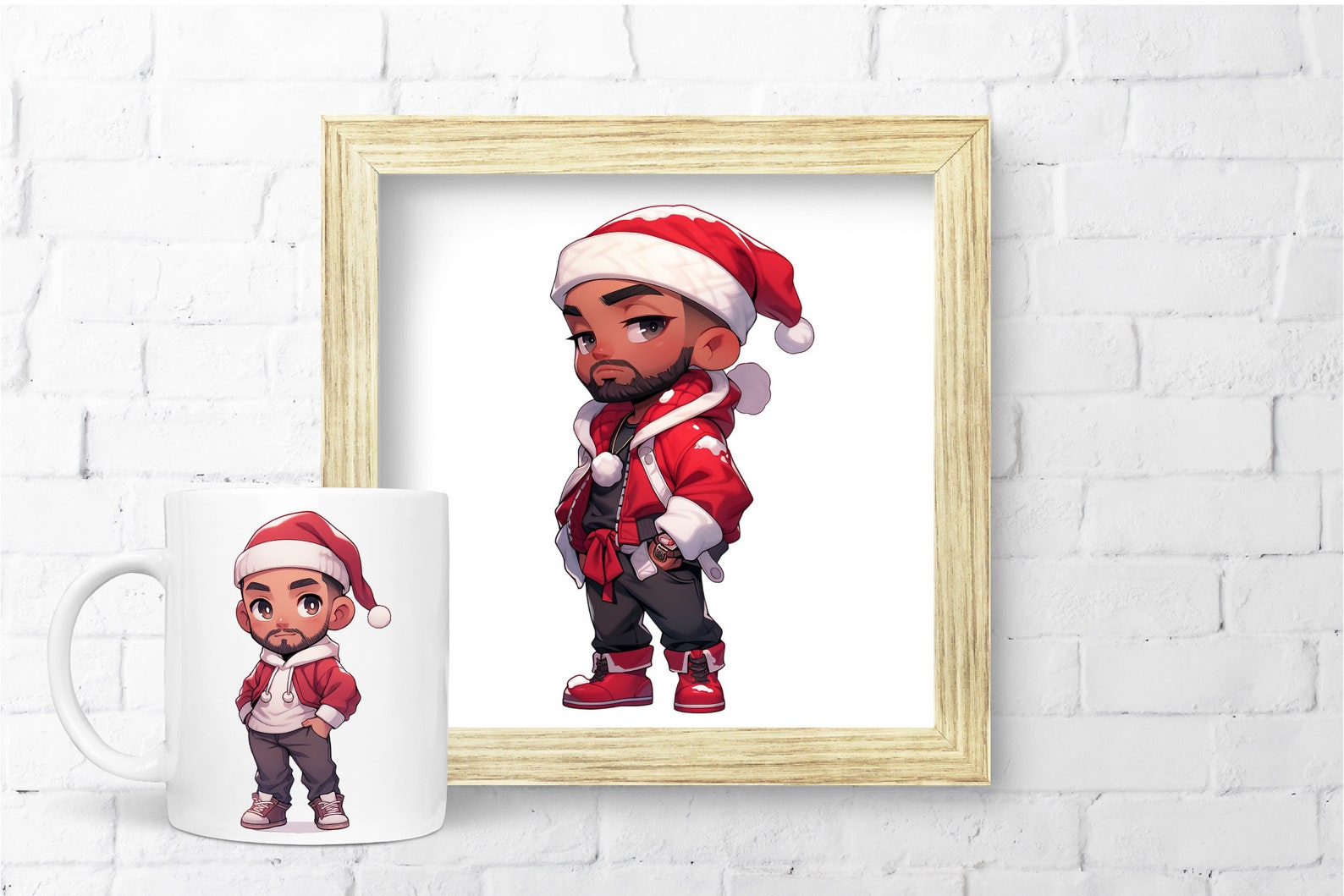 Christmas Male Clipart Bundle, Chibi Men Clipart, Man Clipart PNG, Xmas ...