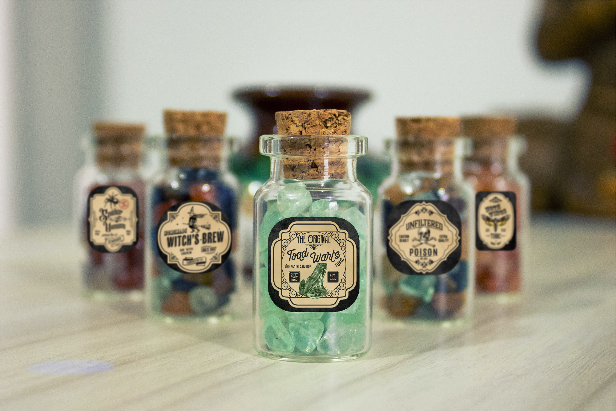 Witch Apothecary Labels Halloween Potion Bottle Labels - Etsy
