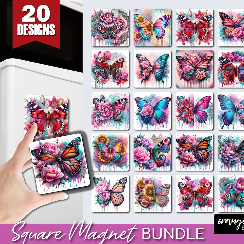 Butterfly Magnets - Etsy