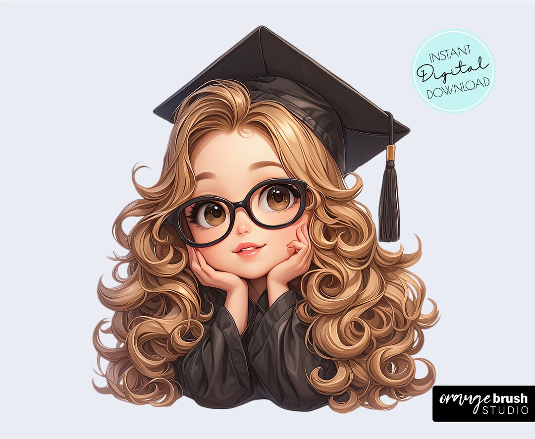 Graduation Girl PNG, Fashion Girl Clipart, Graduation Cap, Graduation ...