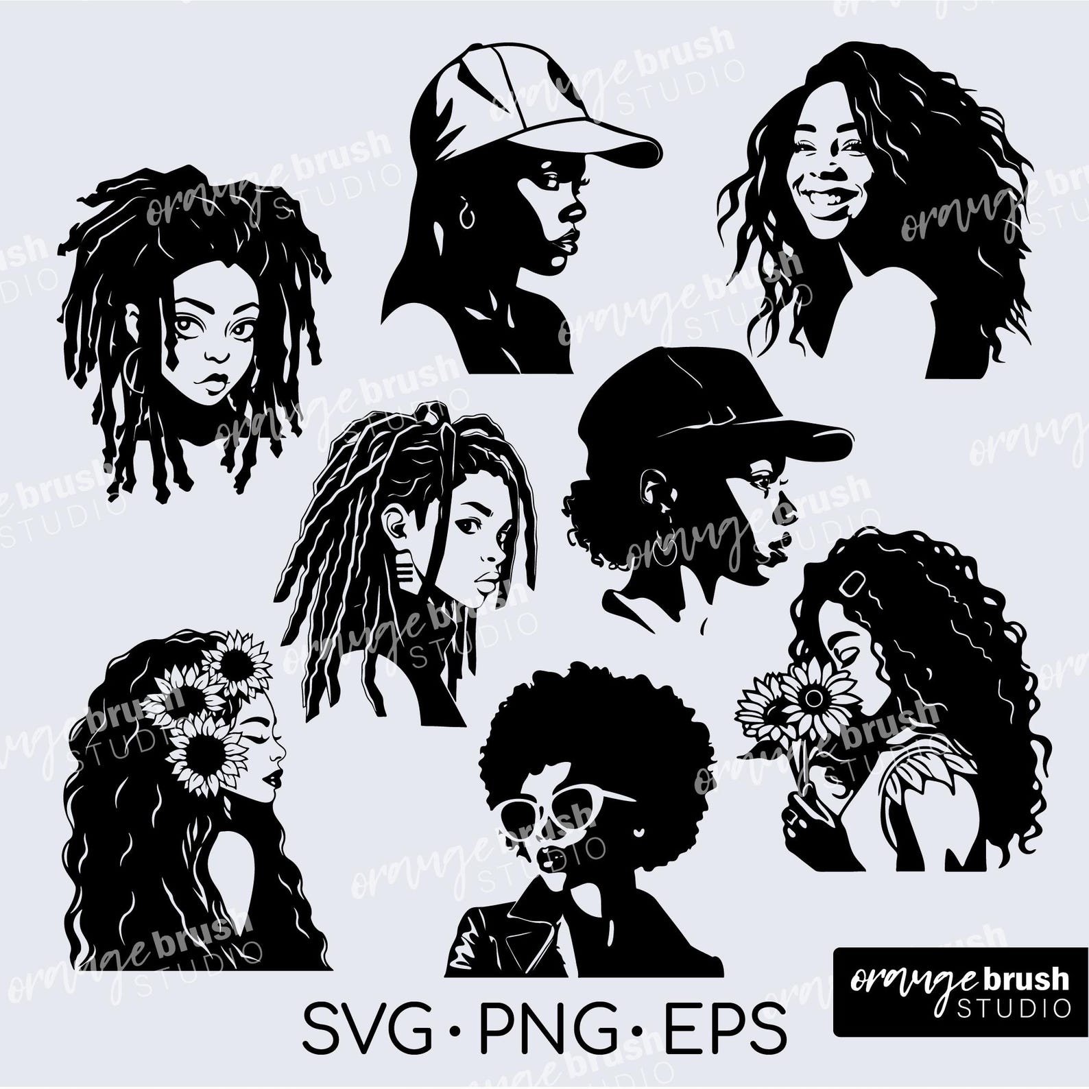 Black Women SVG Bundle | African American Woman SVG for Cricut | Black ...