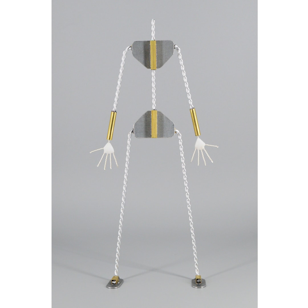 Small Handmade Stop Motion Armature - Aluminium Wire and Steel Plate ...