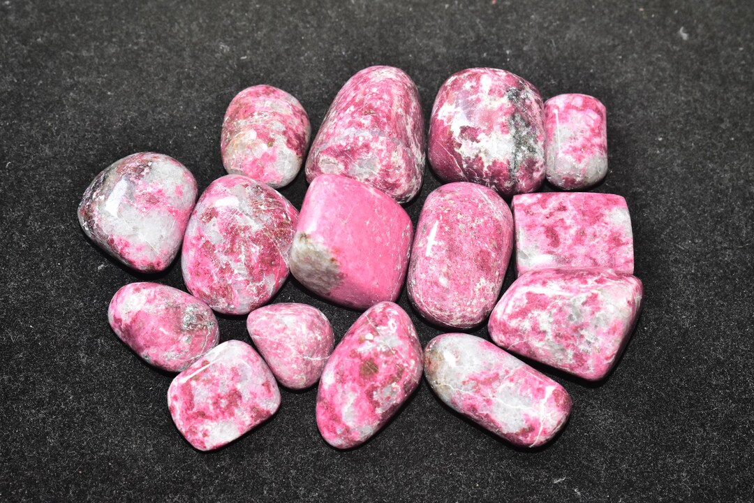 Rare Pink Thulite Tumble Stone, Natural Thulite Stone From Norway ...