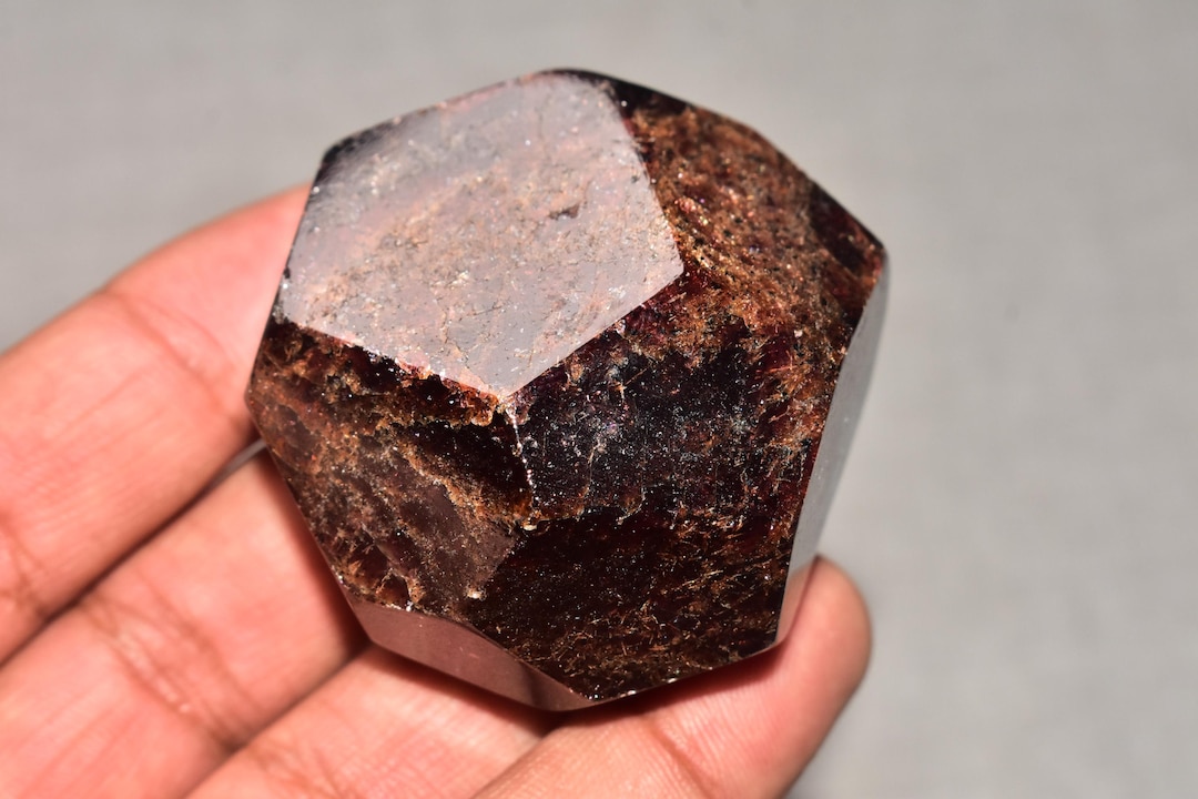 Garnet Dodecahedron Premium Garnet Crystal Gemstones Large Size Natural ...