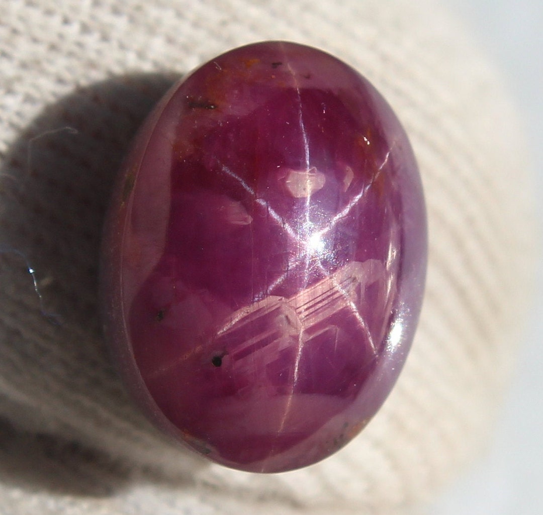 VERY RARE !!! AAA+++ Quality Star Ruby Cabochon, Oval Shape 6 Rays Star ...
