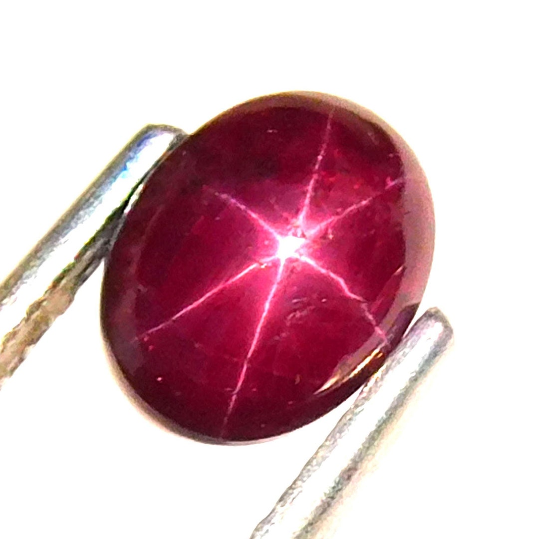 AAA Top Quality Star Ruby Cabochon, 6 Rays Pigeon Blood Ruby Star ...