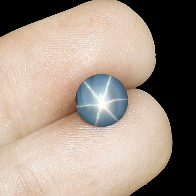 Ceylon Blue Star Sapphireloose Gemstonepowerful Six-point - Etsy