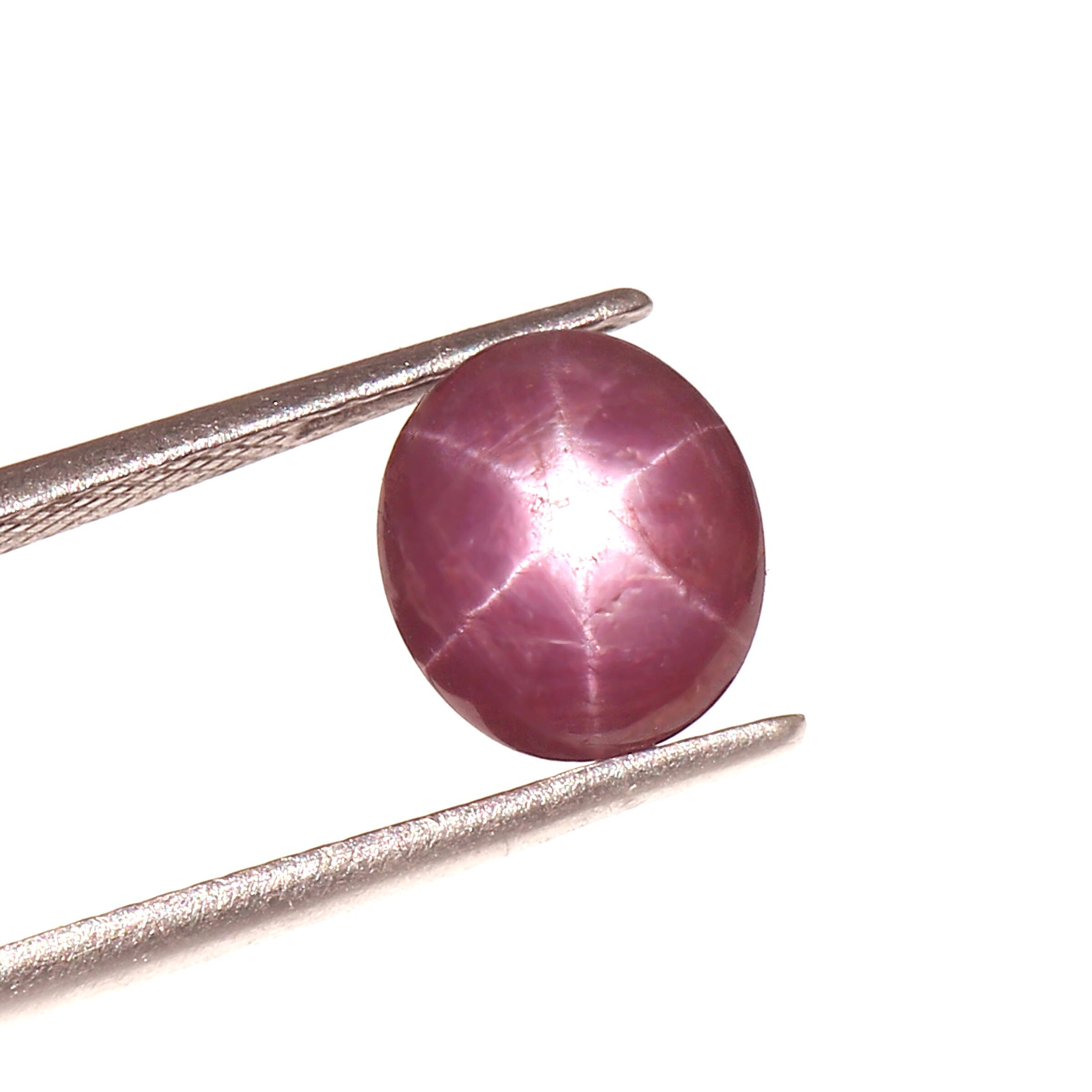 Top-Qualität 6 Strahlen Stern Rubin Cabochon, Oval Form Natürliche ...