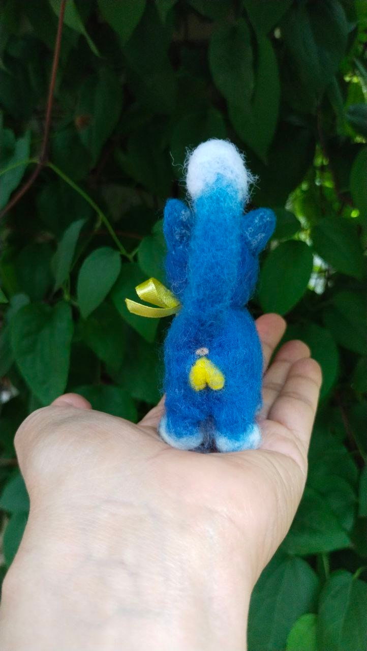 Patriot Cat Woolen Cat Ukrainian Cat Felted Cat Needle - Etsy