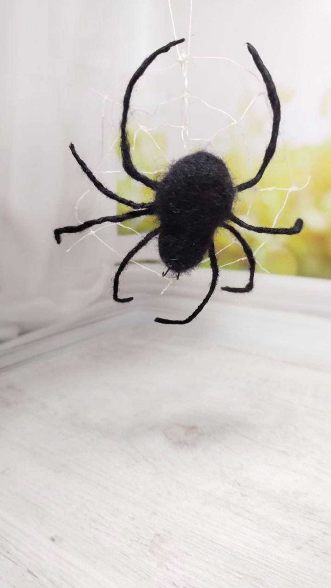 Woolen Spider Felted Spider Halloween Spider Halloween - Etsy