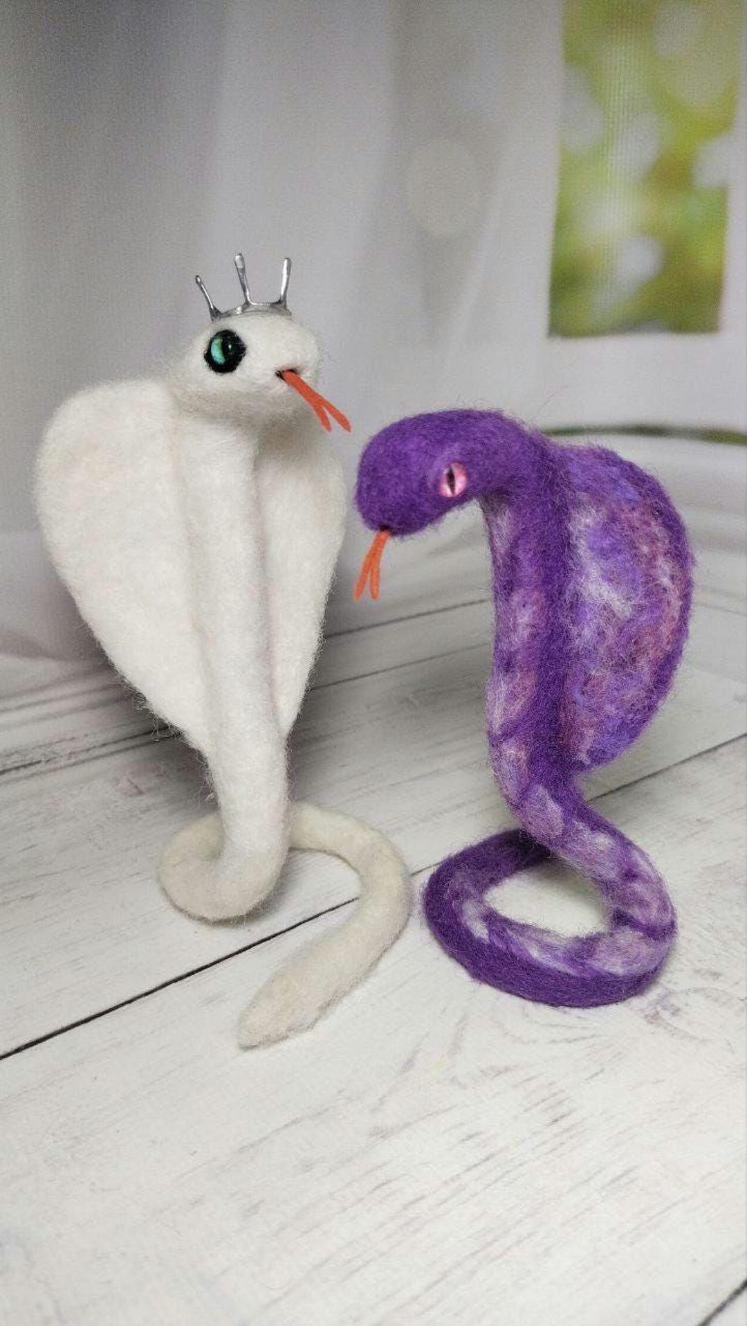 Snake, Felted Snake, Woolen Snake, Christmas Toy , New Year Snake, New ...