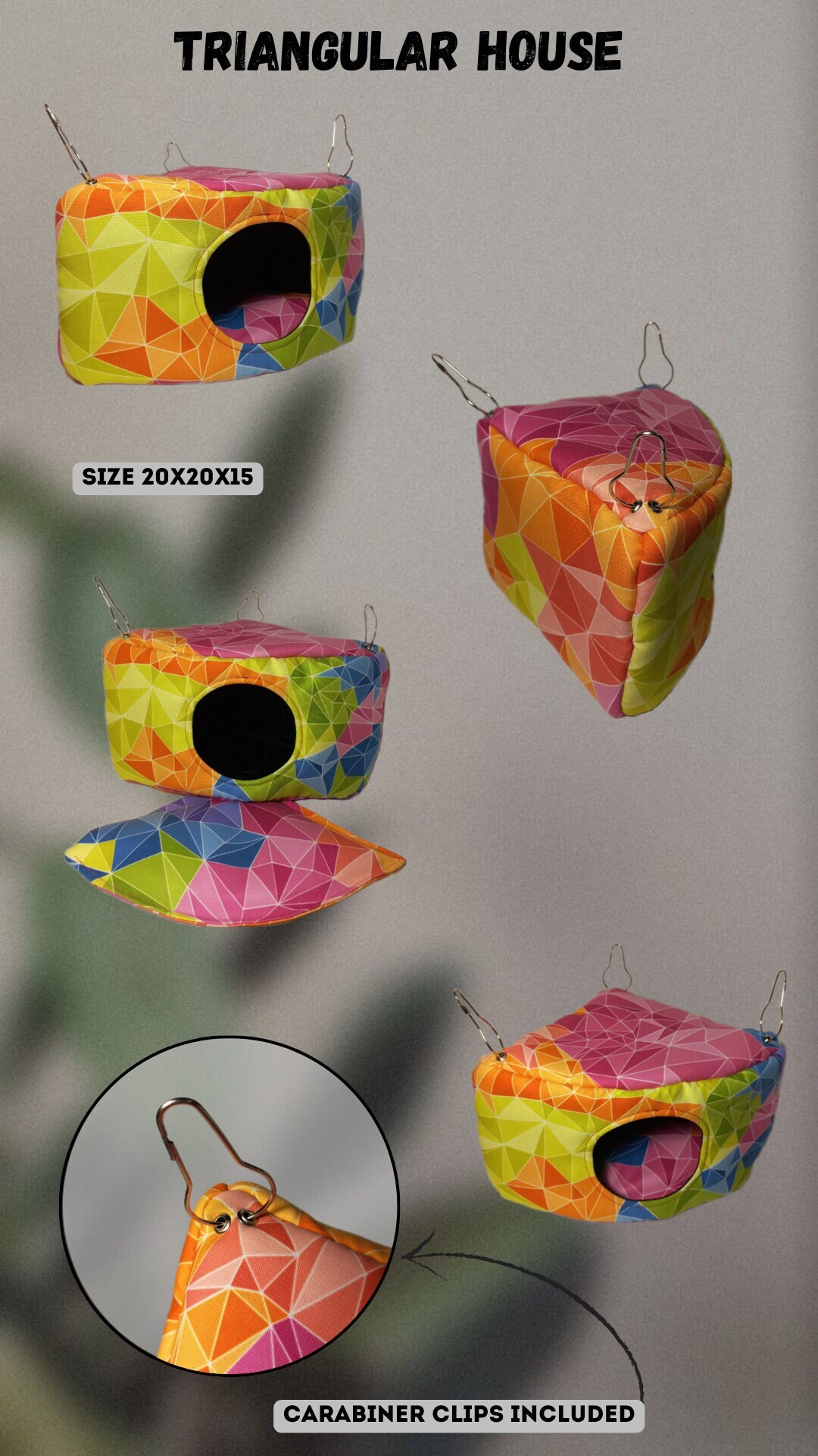 Triangular House,rodent Home, Ferret Bedding, House for Rat, Guinea Pig ...