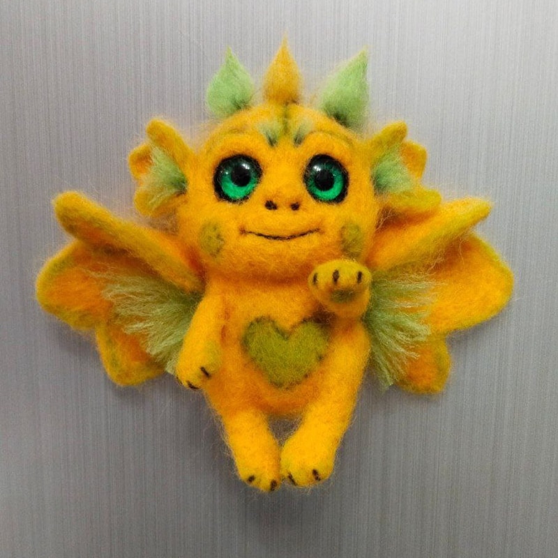 Needle Felted Dragon - Etsy