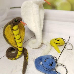 Snake, Felted Snake, Woolen Snake, Christmas Toy , New Year Snake, New ...