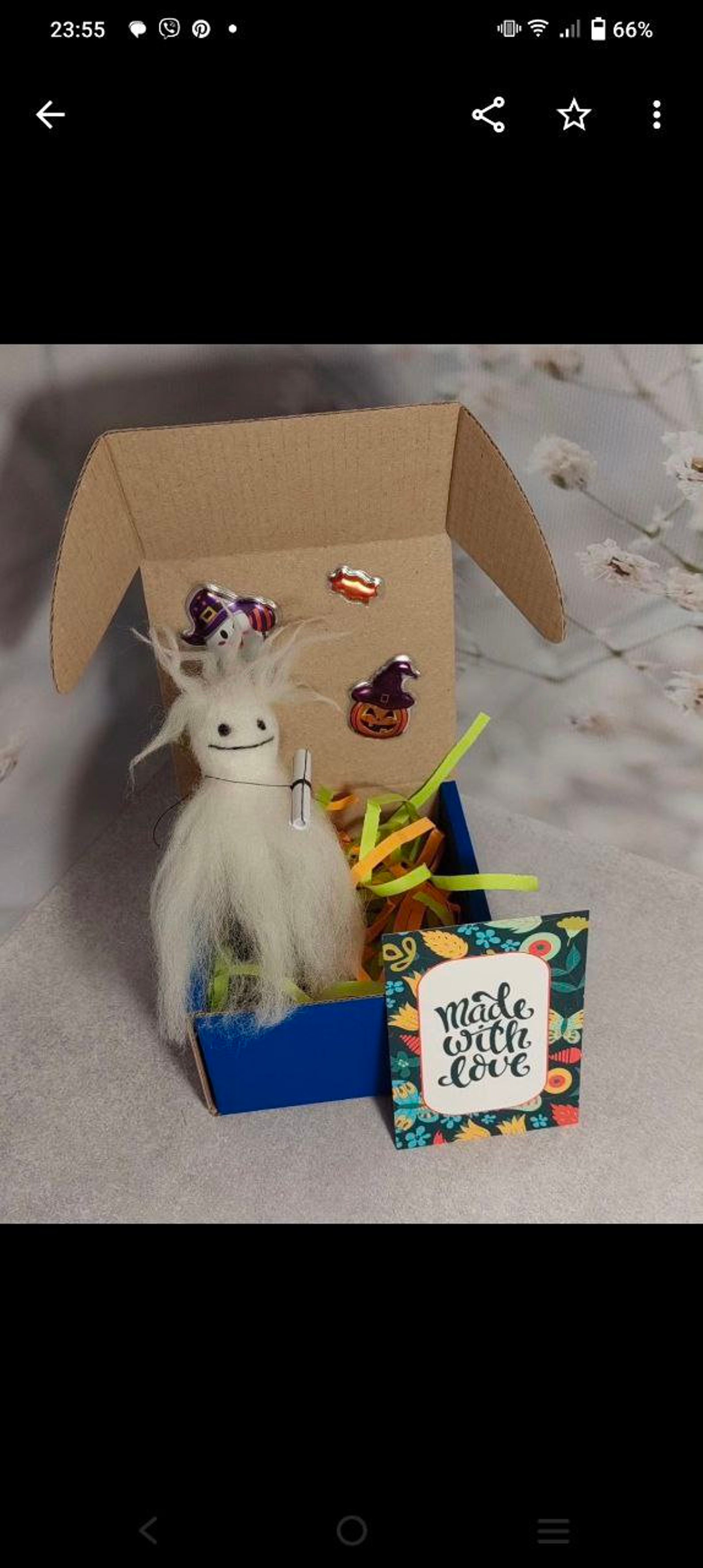Woolen Ghost, Halloween Gift, Halloween Ghost, Amulet - Etsy