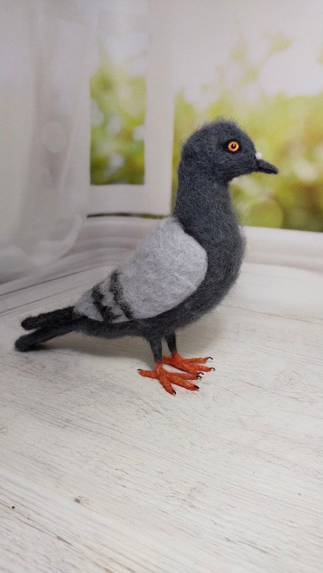 Pigeon Woolen Pigeon, Felted Pigeon, Woolen Bird, Felted Bird. Toy Bird ...