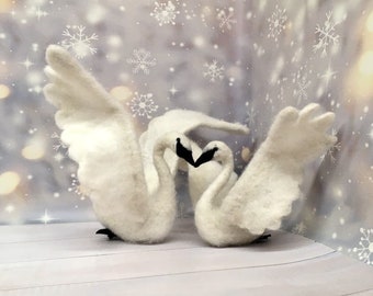 Felt Swan - Etsy