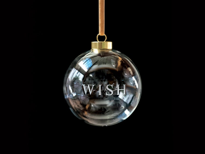 The Wish Project Etched Ornament - Etsy