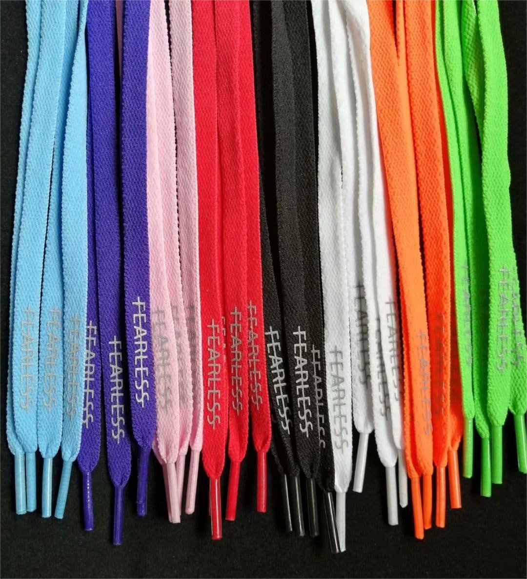 Yellow to Red, Fearless Reflective Letter Shoe Laces Replacement for ...