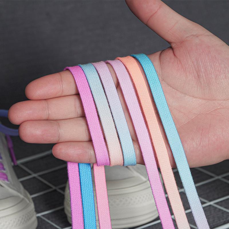 Add New 3 Total 20 Colors T/C Colorful Gradient Series: Flat Shoe Laces ...