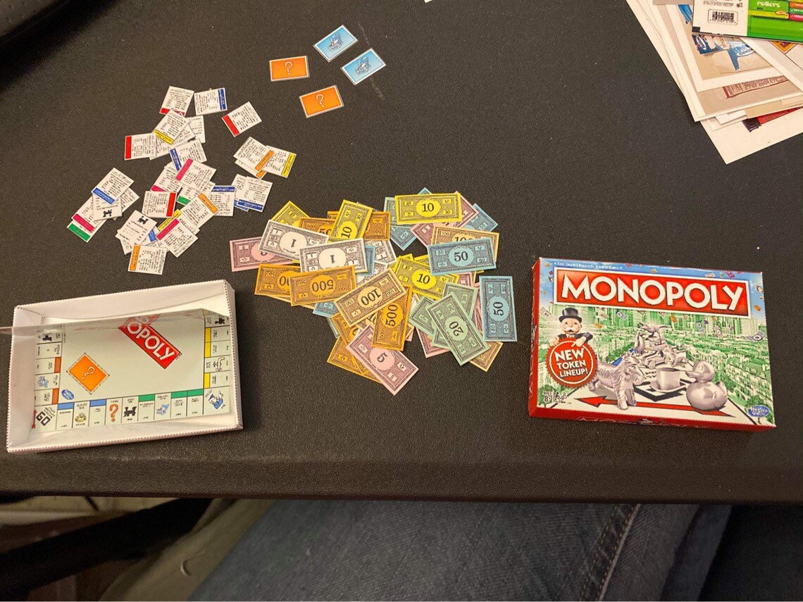 Miniature monopoly game | Etsy