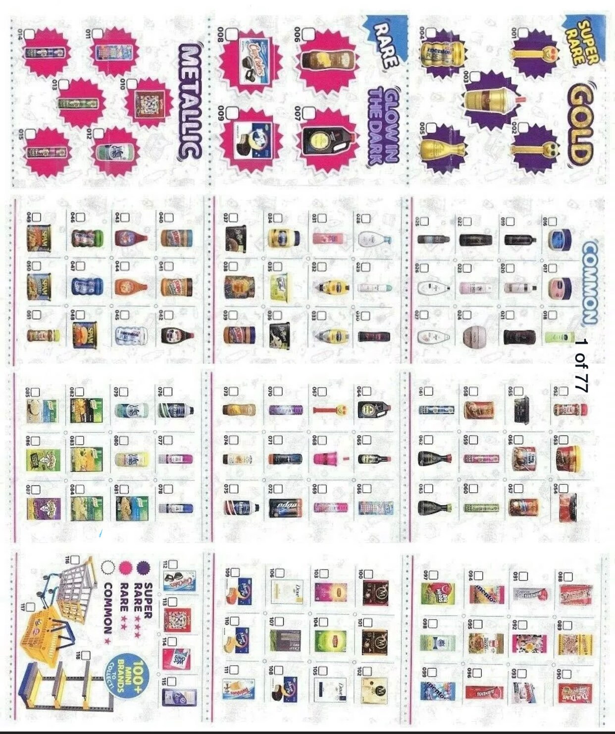 Mini Brands Printable List Mini Brands Printable List