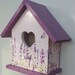 Bird House, Bird Box, Decoupaged Bird House, Garden Decorative Bird ...
